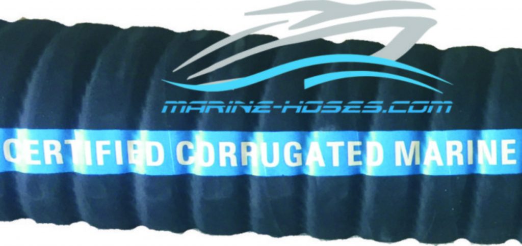1 3/4" inch ID 252 Series Certified Marine Wet Exhaust Hose Corrugated ...